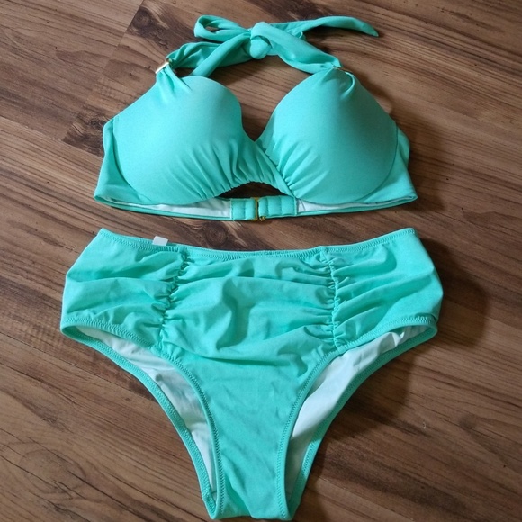 Victorias Secret Swim Victorias Secret Mint Green Bikini 34b